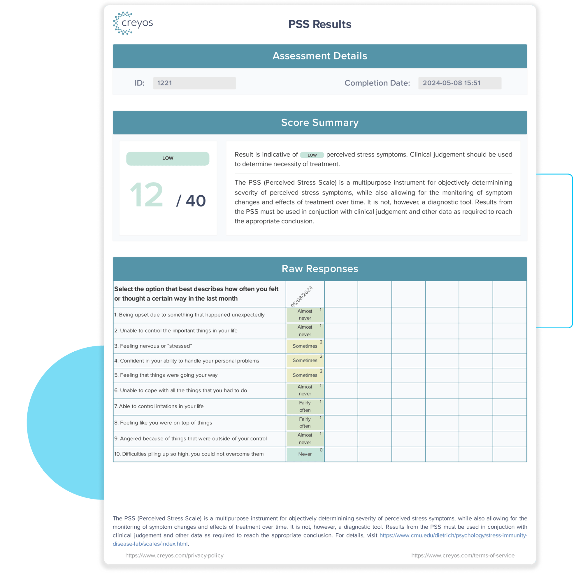Perceived Stress Scale (PSS) | Creyos Health Perceived Stress Scale (PSS) | Creyos Health